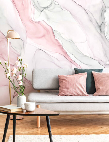 Soft Pembe Geçişler Pano Duvar Kağıdı - Crystal Wallpaper | Adana Duvar ...